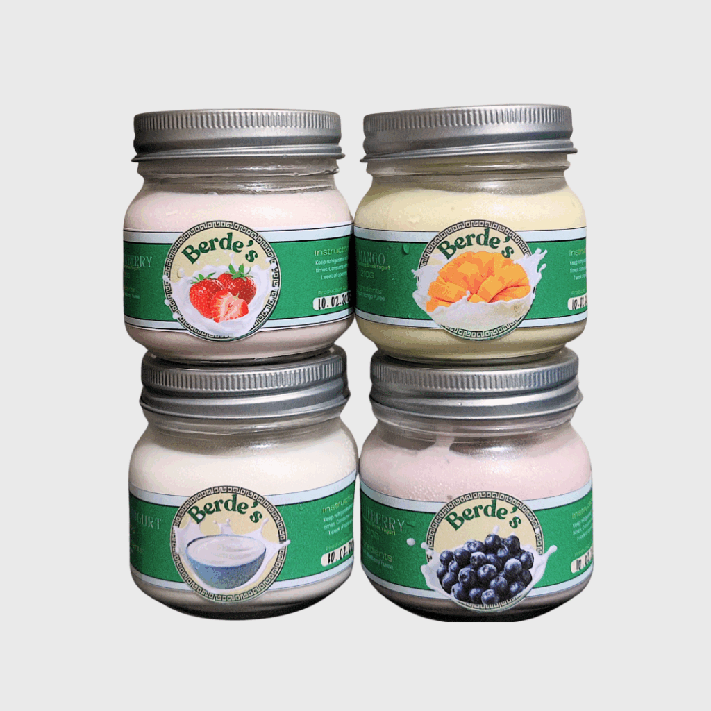 Mini Pack – 4×210g Jars – Berde's Yogurt